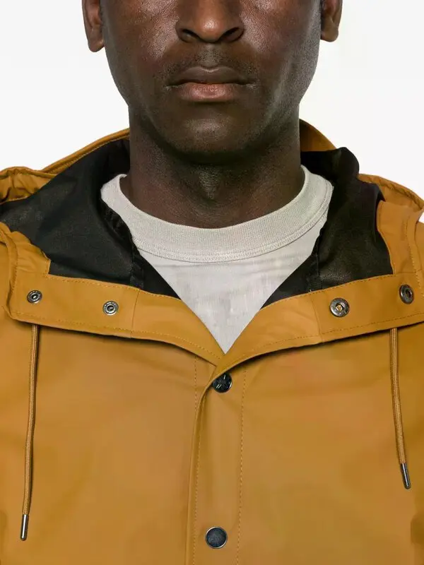 Rains Hooded Jacket - Brown