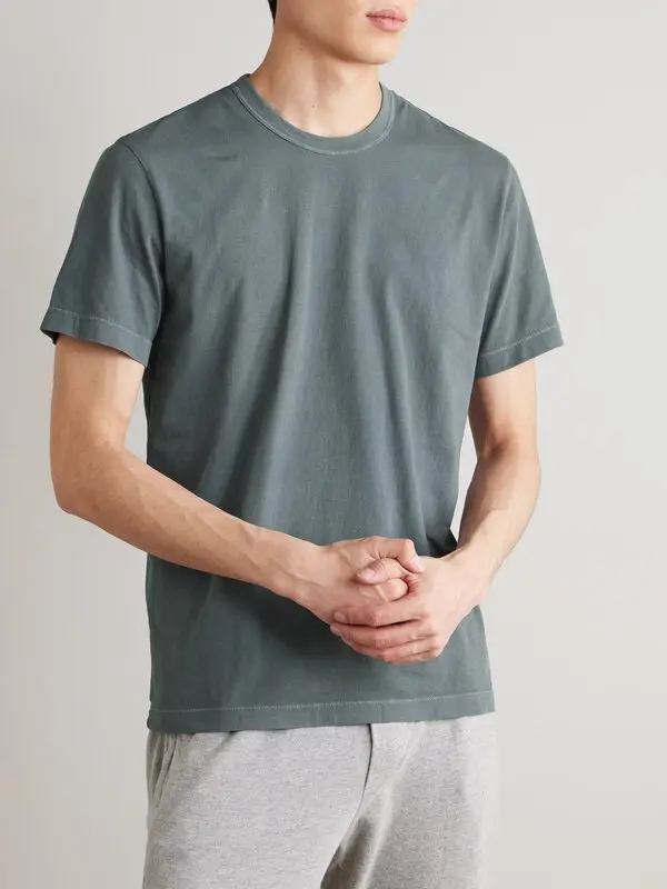 JAMES PERSE Cotton-jersey T-shirt - Gray