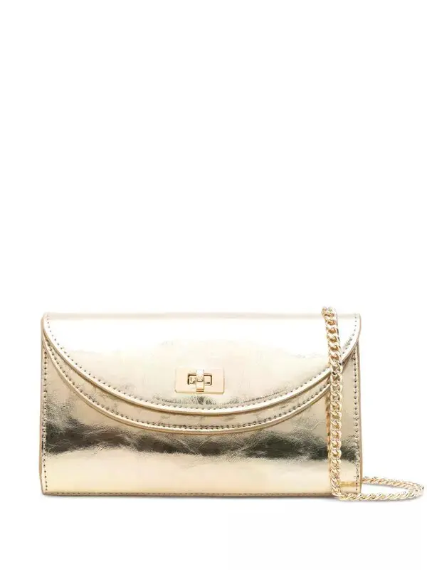 Sandro Small Turnlock Chain-strap Crossbody Bag - Gold