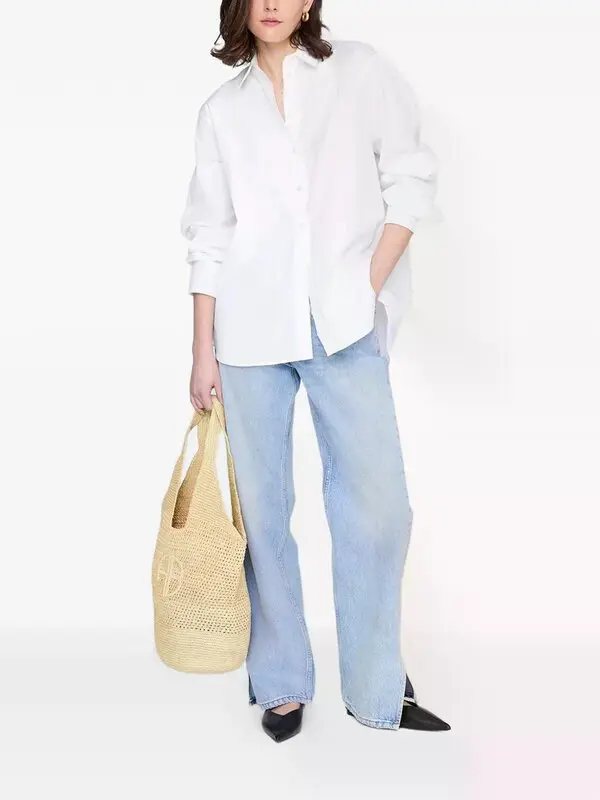 ANINE BING Leah Logo-detail Tote Bag