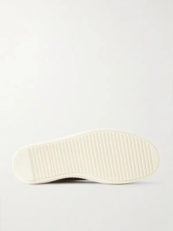 Rick Owens Ramones Denim Sneakers - Brown