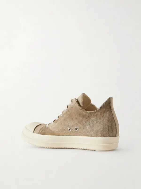 Rick Owens Ramones Denim Sneakers - Brown