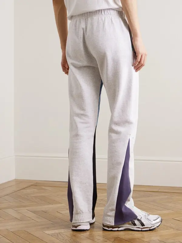 GALLERY DEPT. Logo-print Paint-splattered Cotton-jersey Sweatpants