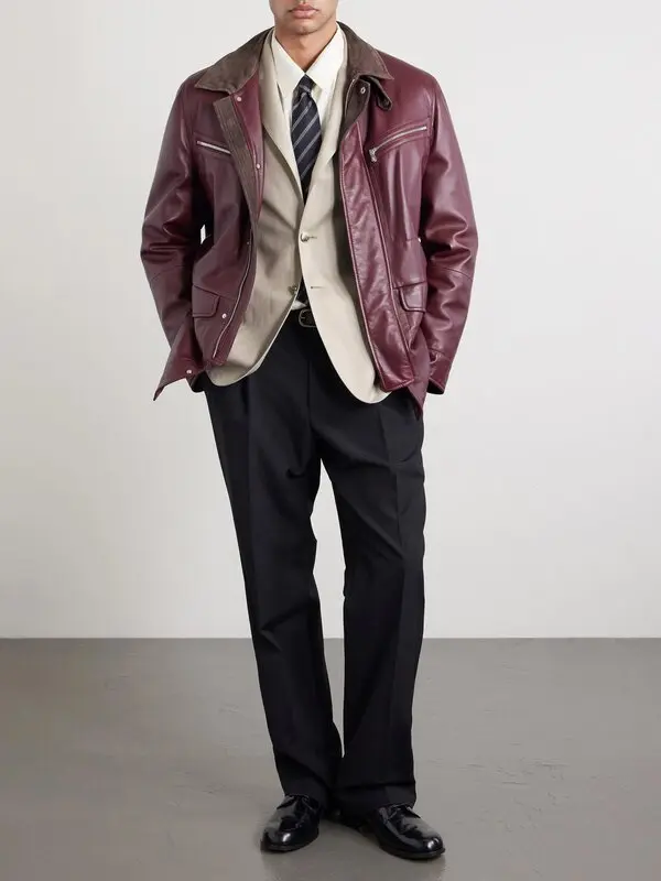 Canali Wool And Linen-blend Blazer - Neutrals