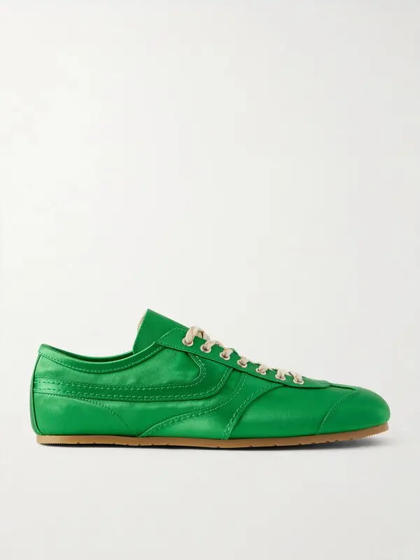 Dries Van Noten Satin Low-top Sneakers