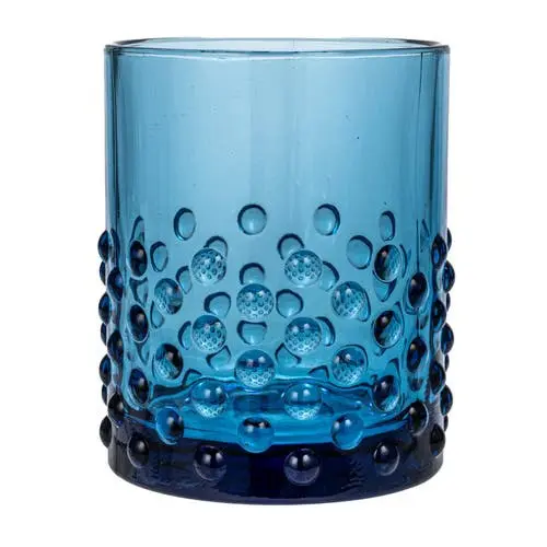 STORIED HOME Hobnail Drinking Glass