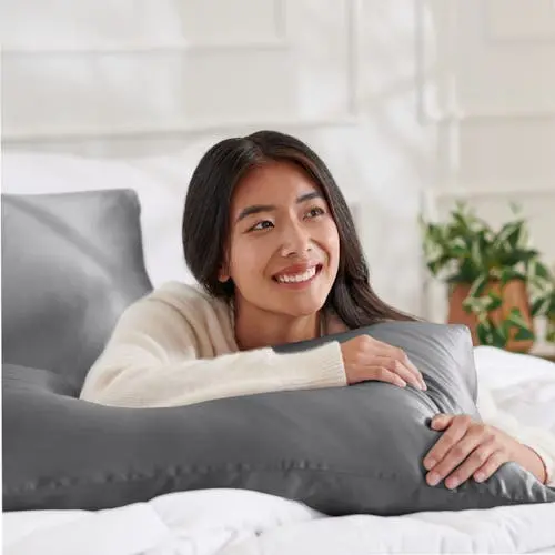 BARE HOME 19 Momme 100% Mulberry Silk Pillowcase - Grey