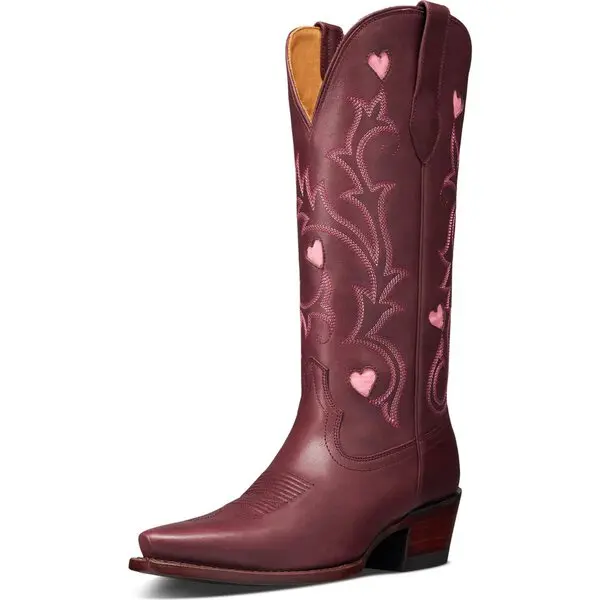 Tecovas The Annie Hearts Western Boot - Wine