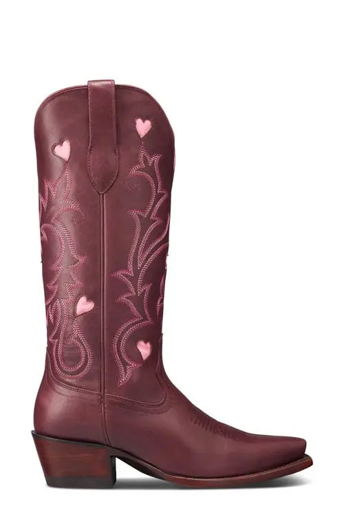Tecovas The Annie Hearts Western Boot - Wine