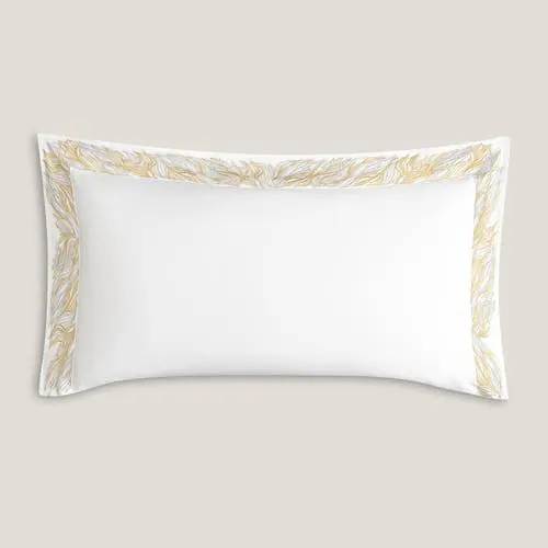 TOGAS Vellar Embroidery Pillowcase - White