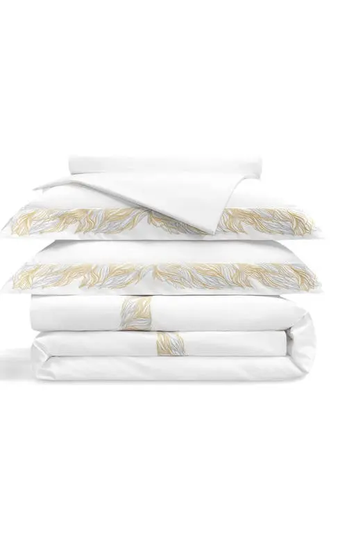 TOGAS Vellar Embroidery Duvet Cover - White