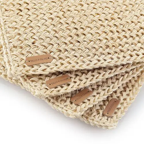 TALLO DE OLIVO White Placemat With Golden Threadset Of 4