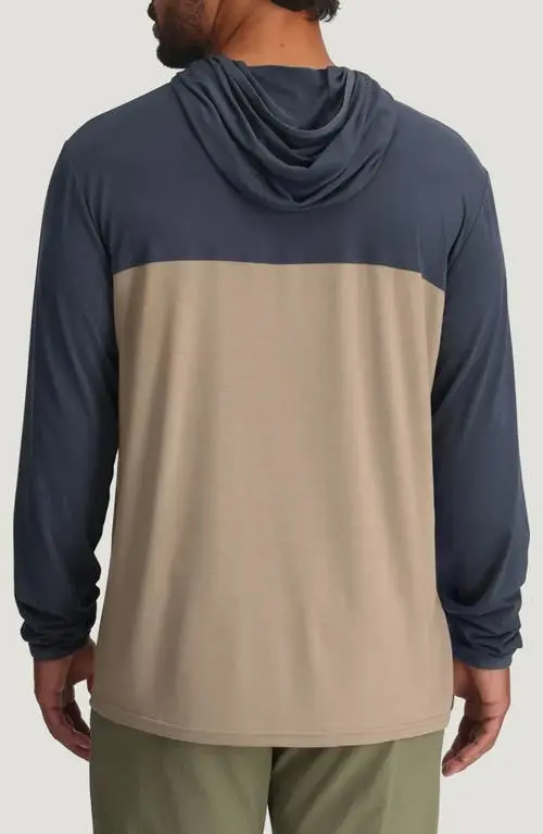 FREE FLY Performance Hoodie - Storm Cloud/desert Tan