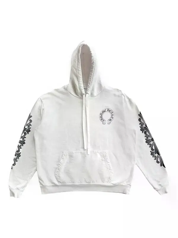 Chrome Hearts Horseshoe-logo Hoodie - White