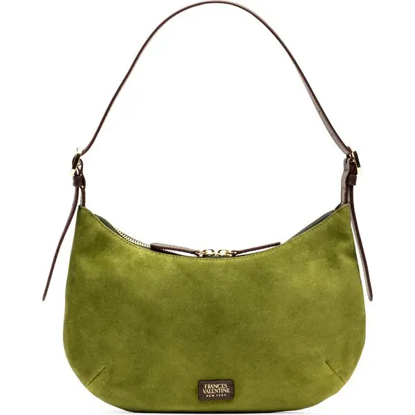 FRANCES VALENTINE Starr Suede Hobo Bag - Fern