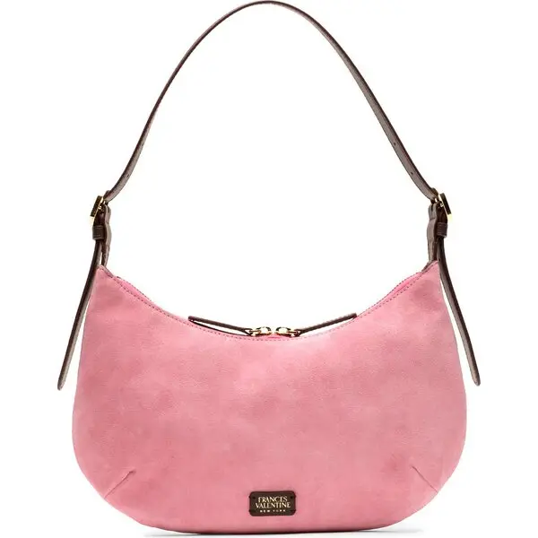 FRANCES VALENTINE Starr Suede Hobo Bag - Pink