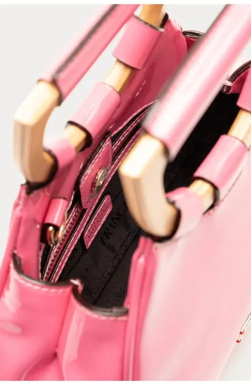 FRANCES VALENTINE Raye Leather Top Handle Tote - Pink