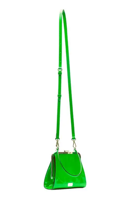 FRANCES VALENTINE Lulu Leather Frame Clutch - Green