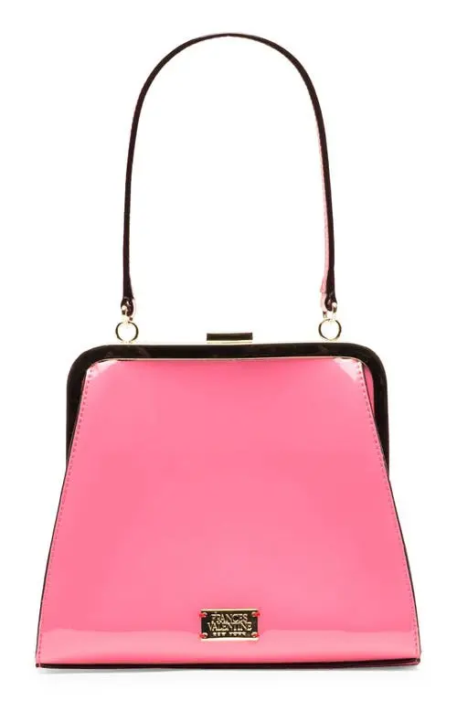FRANCES VALENTINE Lulu Leather Frame Clutch - Pink