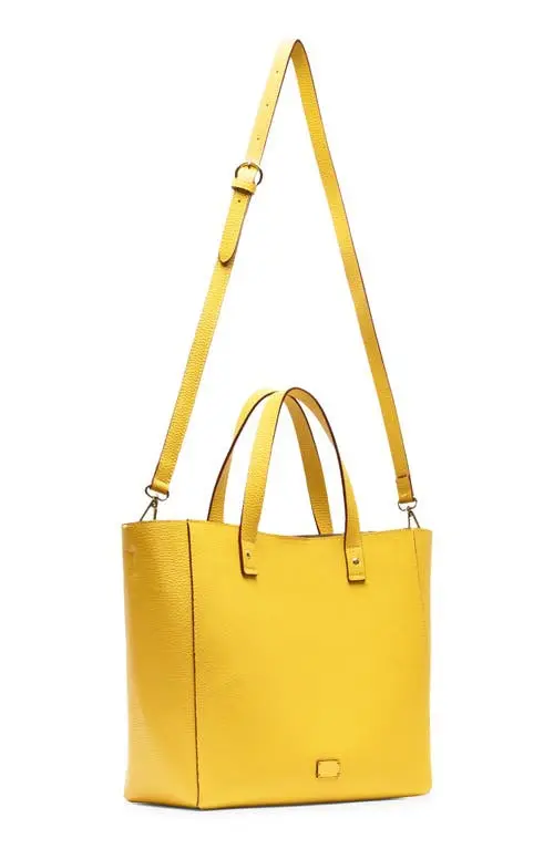 FRANCES VALENTINE Large Leather Tote - Canary