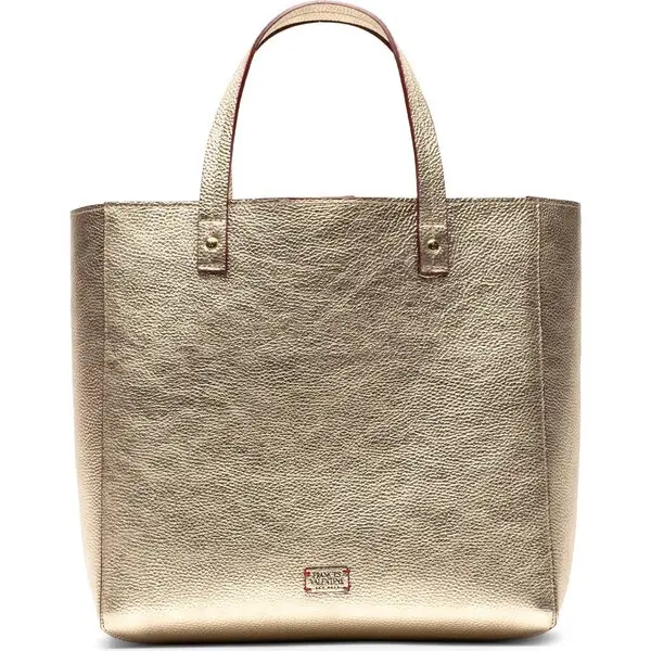 FRANCES VALENTINE Large Margaret Leather Tote - Platino