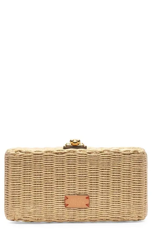 FRANCES VALENTINE Pepper Wicker Clutch - Gold