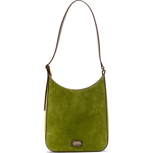 FRANCES VALENTINE Sadie Suede Shoulder Bag - Fern