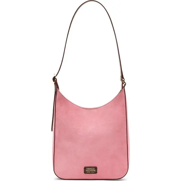 FRANCES VALENTINE Sadie Suede Shoulder Bag - Pink