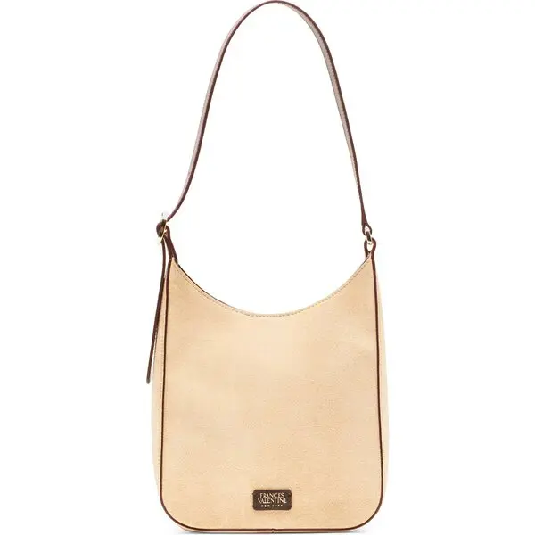 FRANCES VALENTINE Sadie Suede Shoulder Bag - Sand