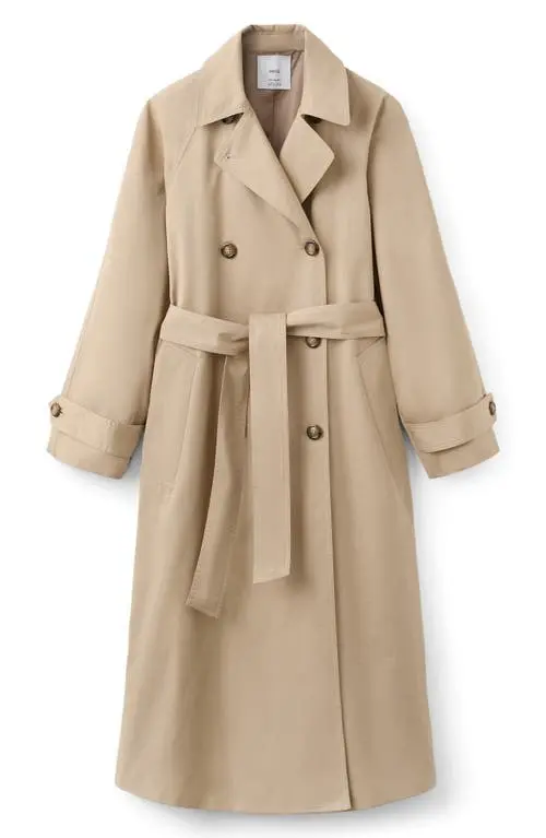 Mango Angela Belted Trench Coat