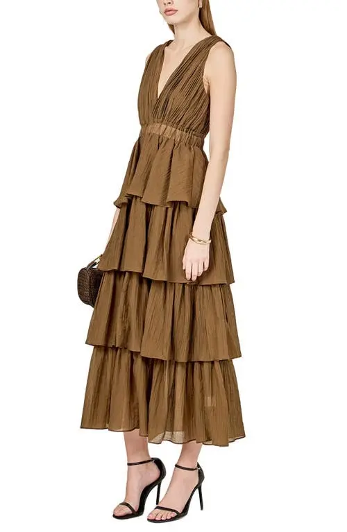 Endless Rose Tiered Maxi Dress - Chocolate