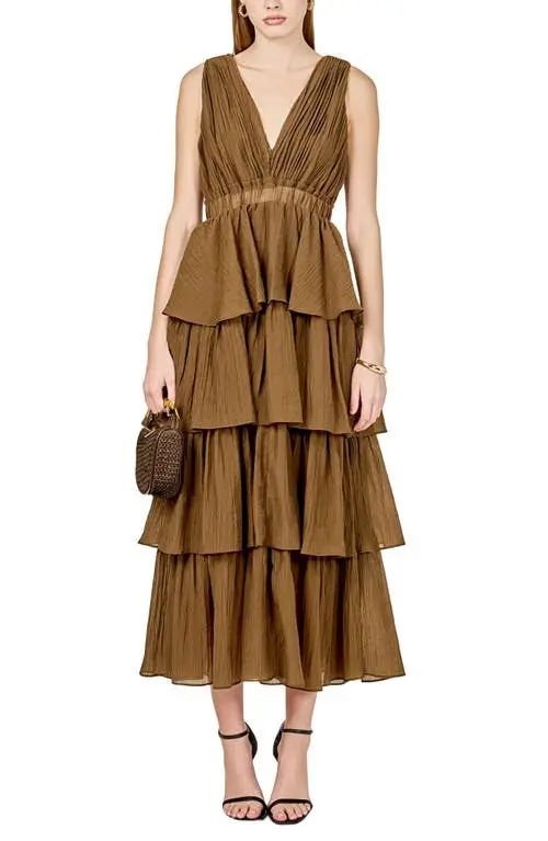 Endless Rose Tiered Maxi Dress - Chocolate