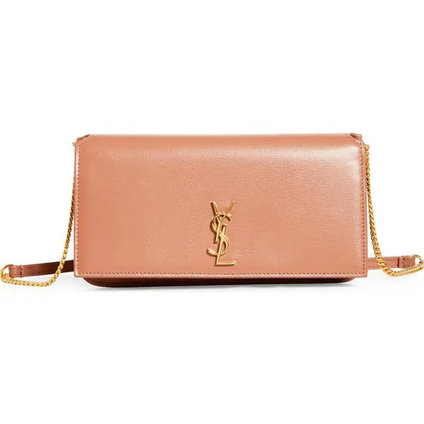 Saint Laurent Cassandre Patent Leather Crossbody Phone Holder