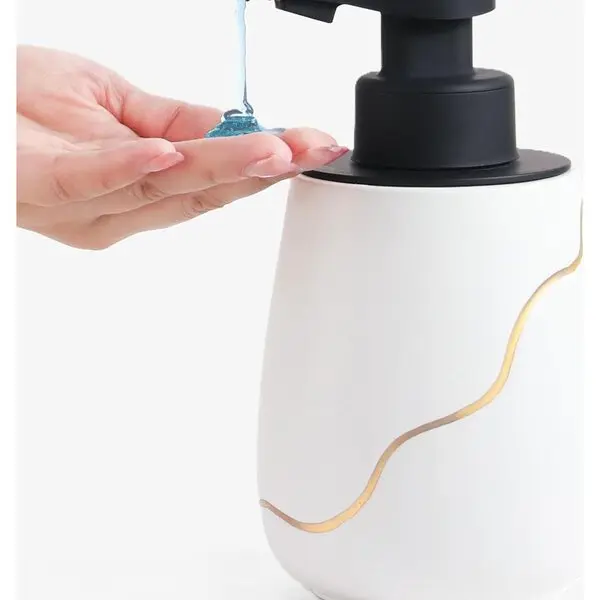 BOSILUNLIFE Nordic Garden Automatic Liquid Soap Dispenser - White
