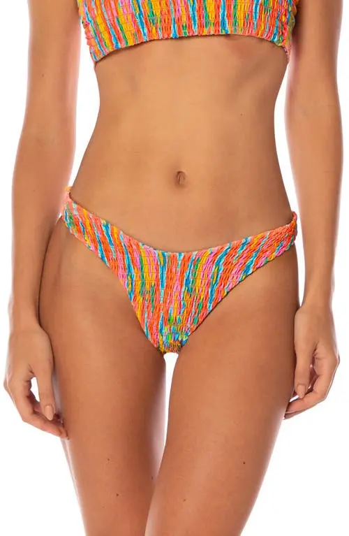 MAAJI Mystic Ikat Splendor Reversible Bikini Bottoms - Light Pastel Red Multi
