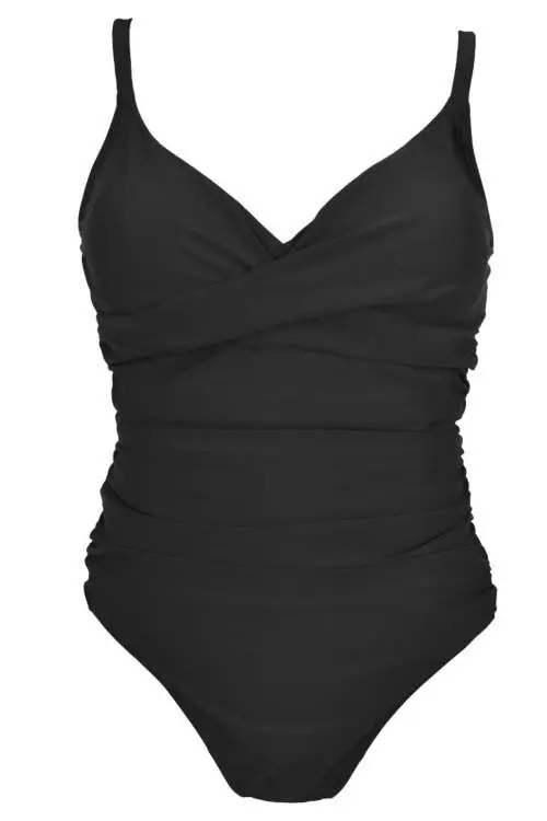 SPLASH ABOUT Tummy Control One Piece Swimsuit - Black