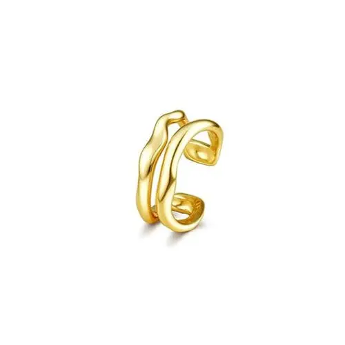 OUTOFOFFICE Ear Cuff Textured - Gold