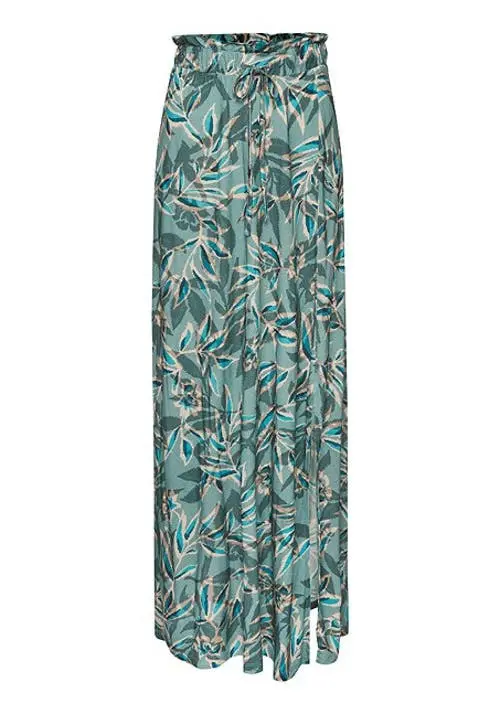 LASCANA Printed Paperbag Maxi Skirt