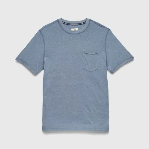 SURFSIDE SUPPLY CO. Nick Slub Pocket Tee - Blue Horizon