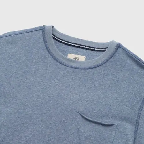 SURFSIDE SUPPLY CO. Nick Slub Pocket Tee - Blue Horizon