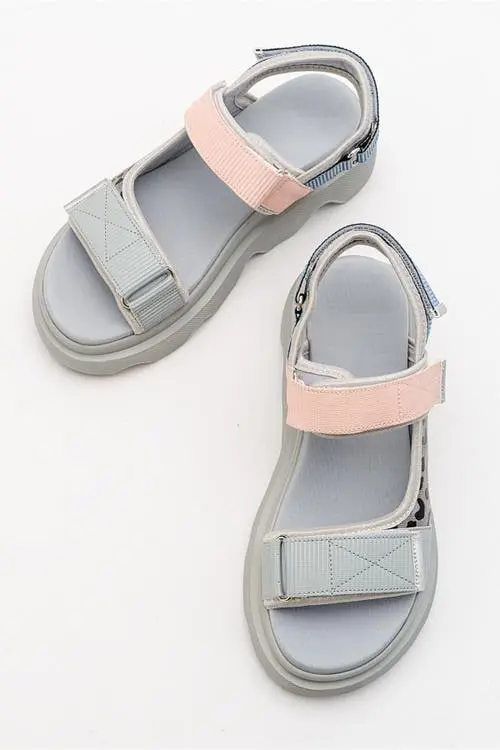 PROLOGUE SHOES Tedy Velcro Strap Sandal - Multi