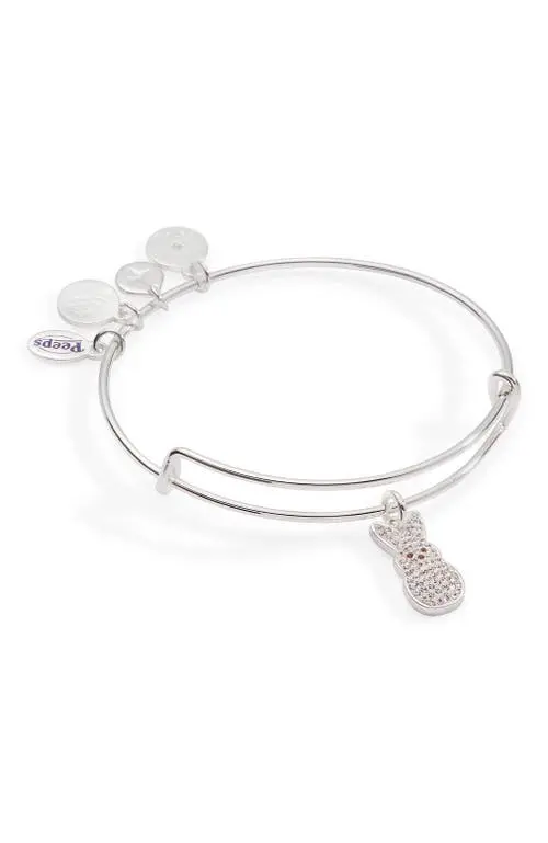 ALEX AND ANI Peeps Pave Crystal Bunny Charm Bangle