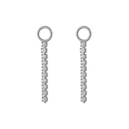 OUTOFOFFICE Multi Pavé Earring Charm - Silver