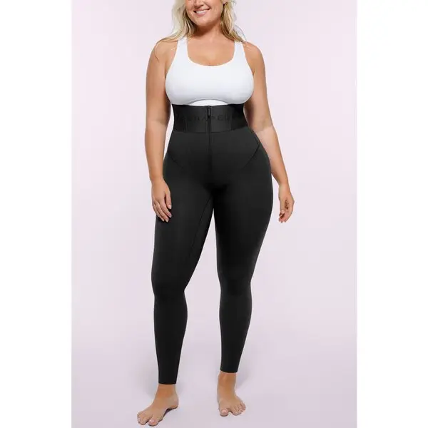 SHAPELLX Bare Essentials Airslim High-waisted Full-length Shaping Leggings - Black