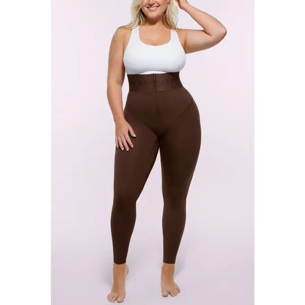 SHAPELLX Bare Essentials Airslim High-waisted Full-length Shaping Leggings - Brown
