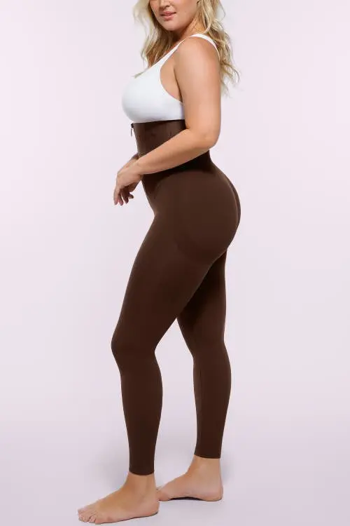 SHAPELLX Bare Essentials Airslim High-waisted Full-length Shaping Leggings - Brown