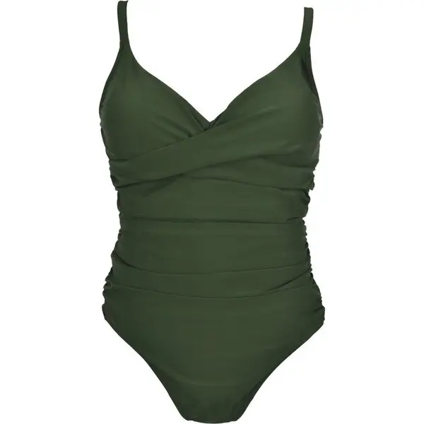 SPLASH ABOUT Ladies Tummy Control Bathing Suit - Forest Green