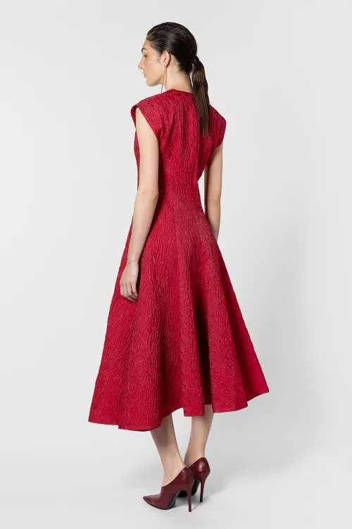 ROKSANDA Sapha Textured Midi Dress