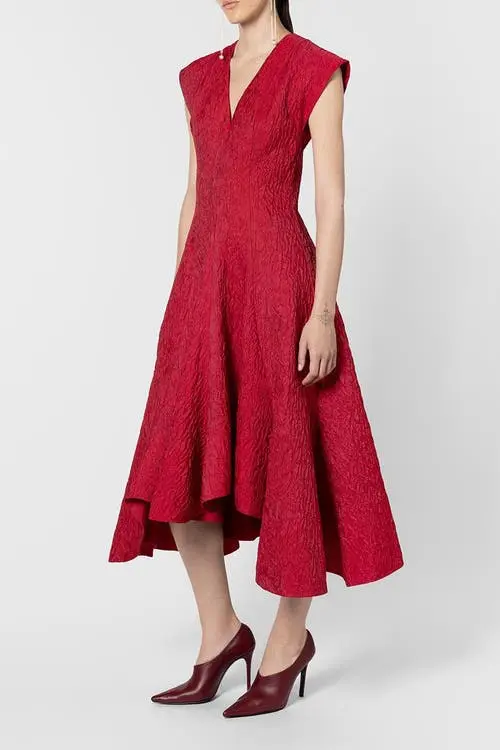 ROKSANDA Sapha Textured Midi Dress