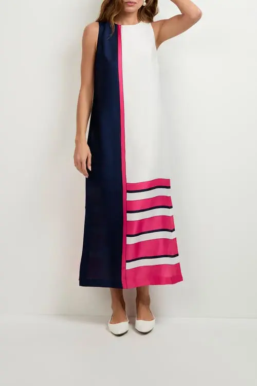 Trina Turk Moderna Color Block Dress